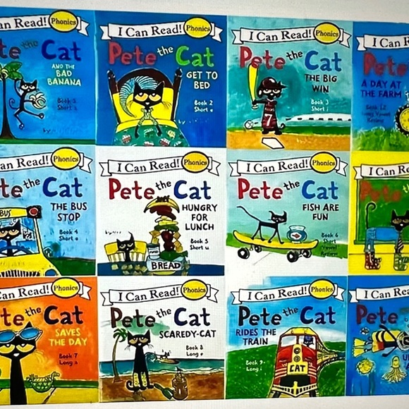 my first Grammar | Cat | 525set 3 Pete The Cat Phonics Collection ...